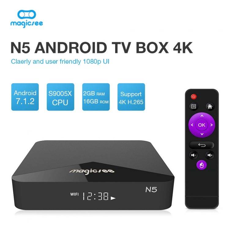 Magicsee N5 Max - Ram 4Gb, Dual Wifi - Dana Smart TV Box Giá rẻ Đà Nẵng